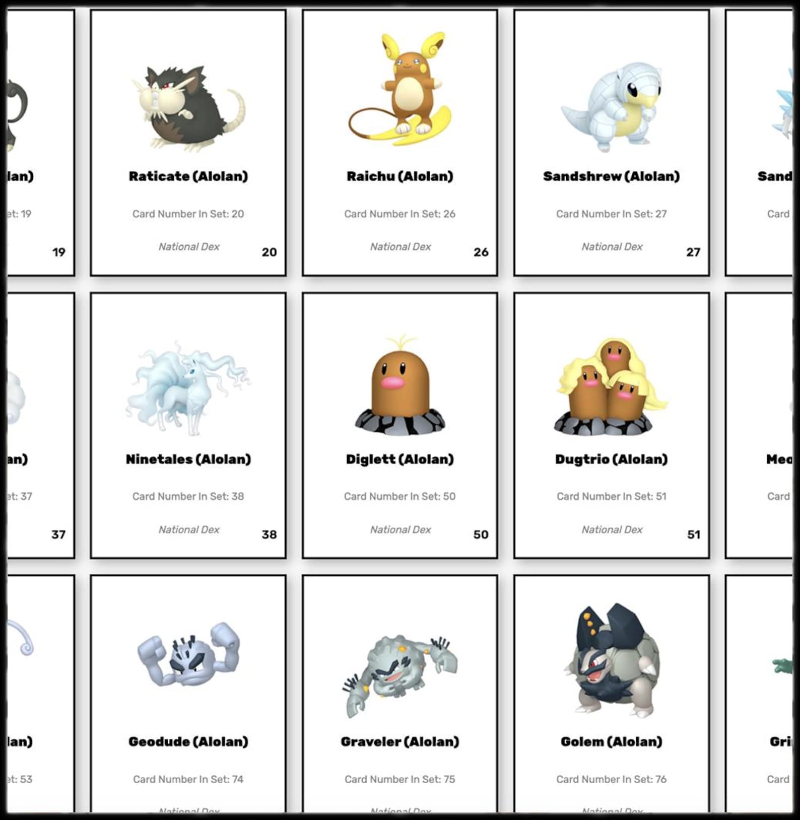 Printable National Dex Pokémon Binder Placeholder Collection ...