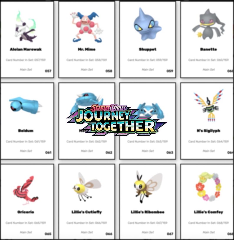 Printable Journey Together Pokémon Binder Placeholder – Digital ...