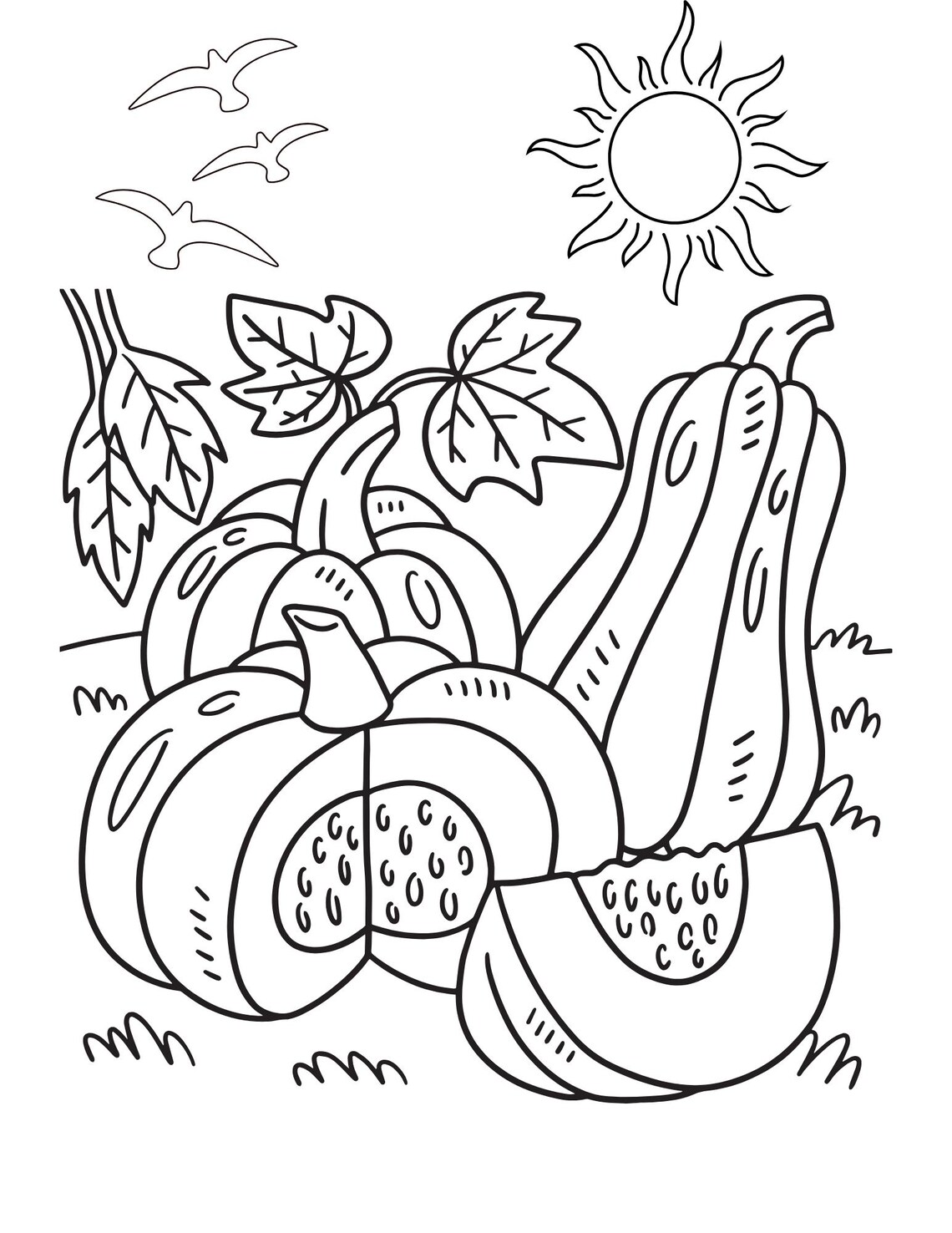 Happy Thanksgiving Coloring Book, 58 Pages Thanksgiving Coloring Book ...