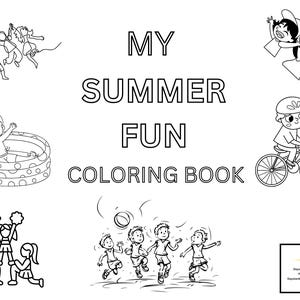 Summer Coloring Book, Summer Fun, Coloring Books for Kids, Coloring ...