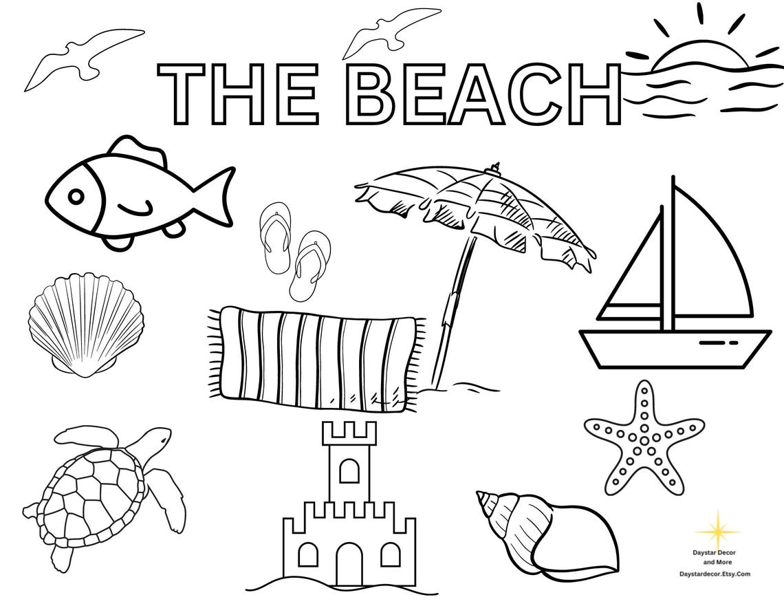 Summer Coloring Book, Summer Fun, Coloring Books for Kids, Coloring ...