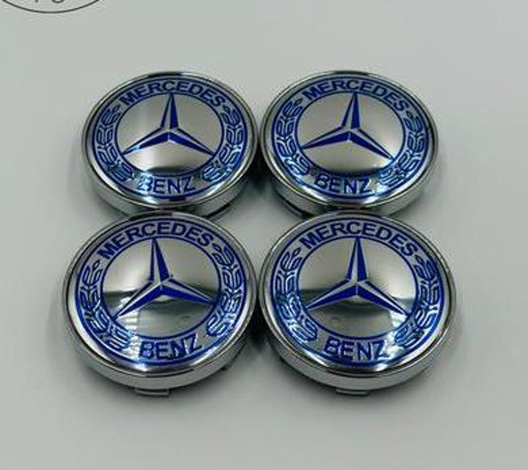 4pcs Mercedes Benz Wheel Center Caps in Varied Sizes Hub Caps 60mm 79mm ...