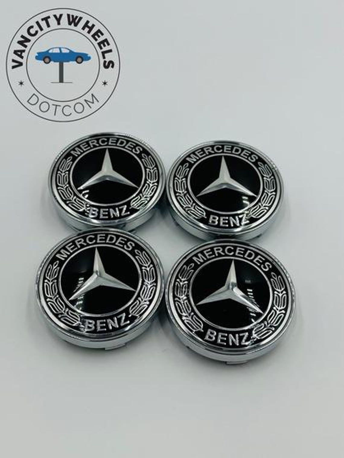 4pcs Mercedes Benz Wheel Center Caps in Varied Sizes Hub Caps 60mm 79mm ...