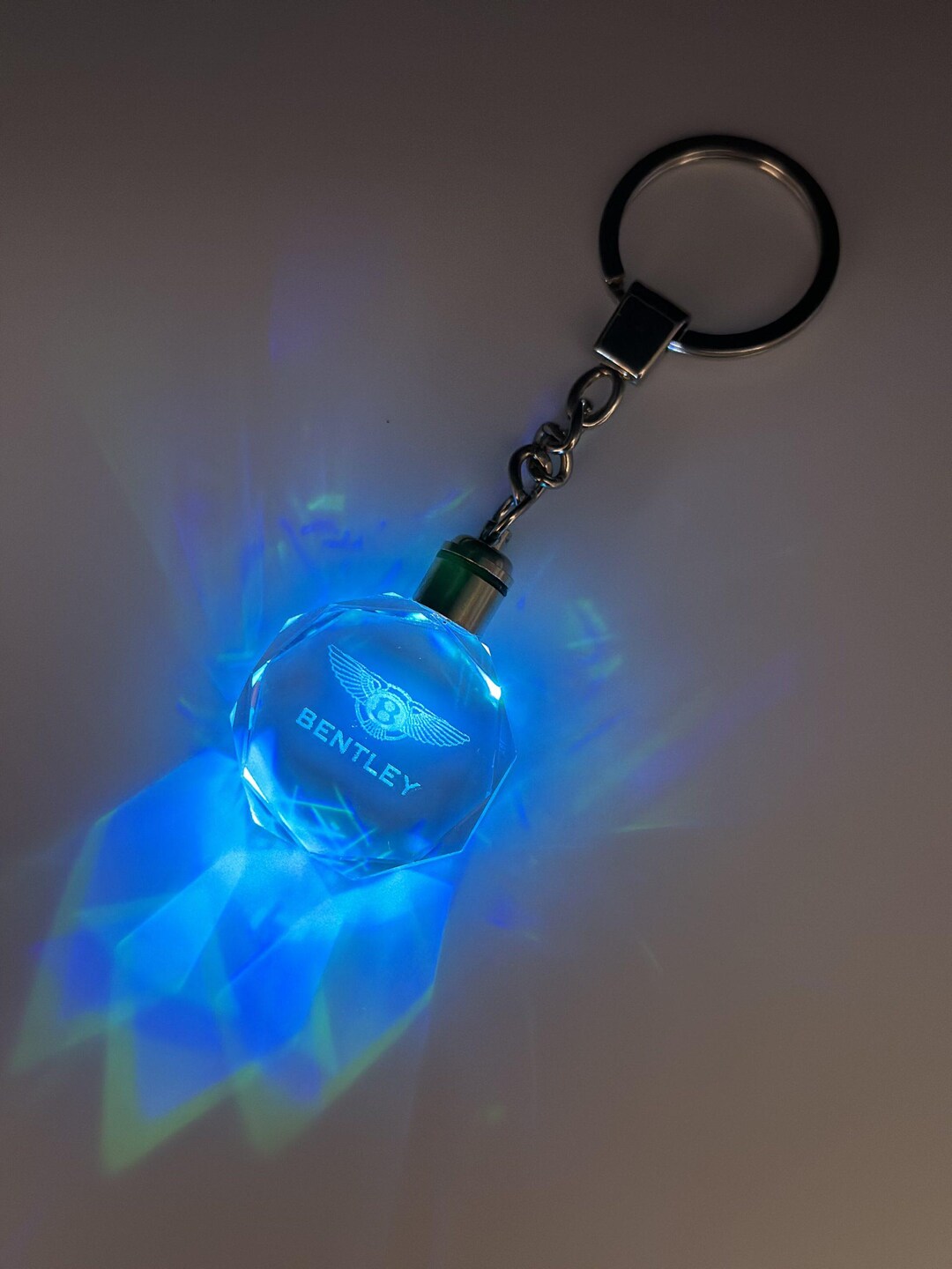 Bentley Logo LED Crystal Light Keychain Cute Gift for Car Lovers - Etsy