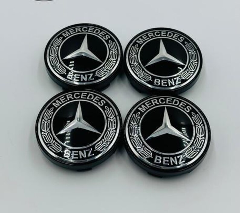 4pcs Mercedes Benz Wheel Center Caps in Varied Sizes Hub Caps 60mm 79mm ...