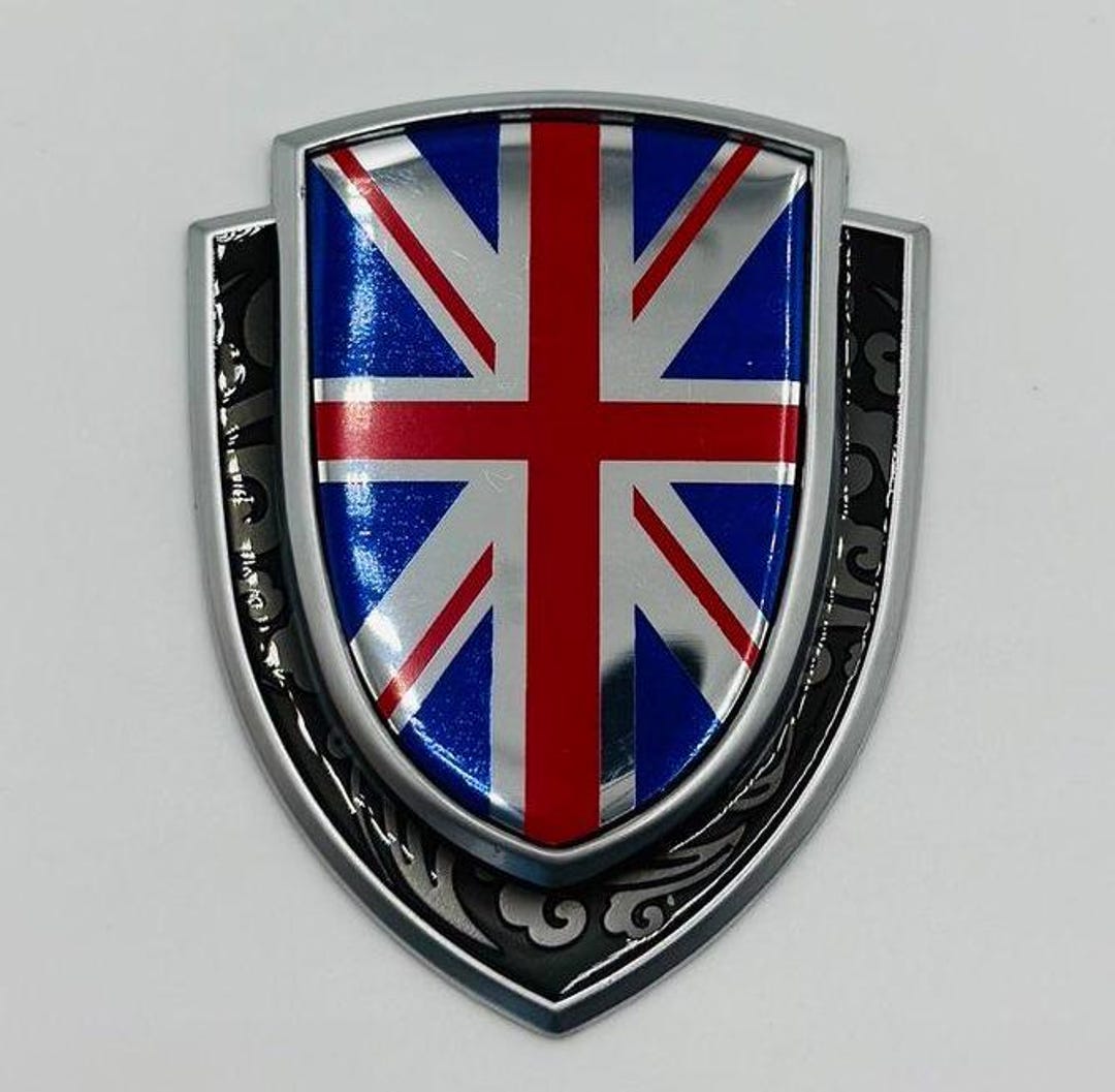 3D Metal UK Britain England Flag Car Trunk Window Side Emblem Badge ...