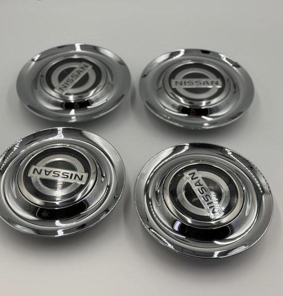 Nissan Chrome Floating Wheel Center Caps 183.3mm Outer, 67.5mm Inner ...