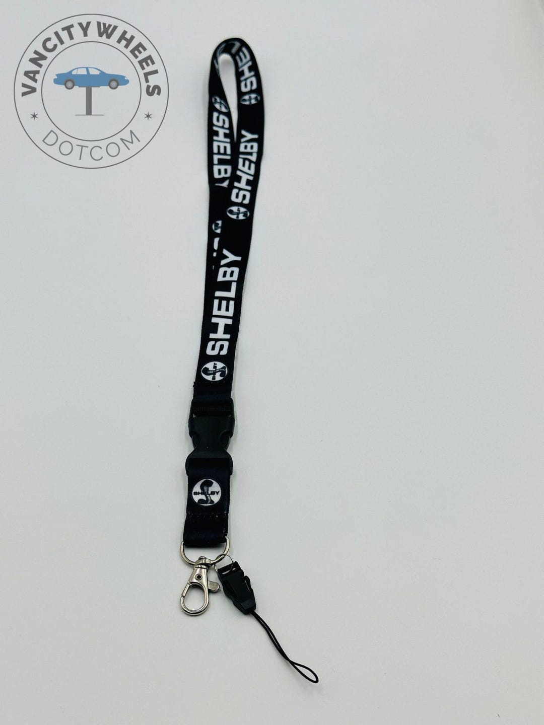 Shelby Logo Emblem Nameplate, Black Shelby Lanyard for Keys ID Card ...
