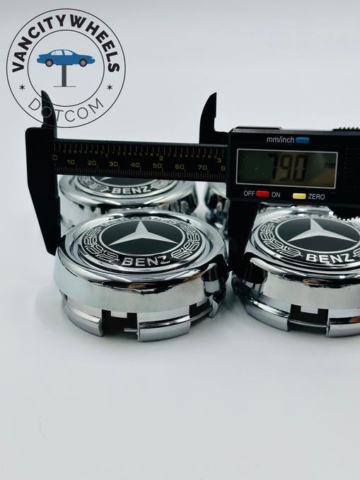 4pcs Mercedes Benz Wheel Center Caps in Varied Sizes Hub Caps 60mm 79mm ...