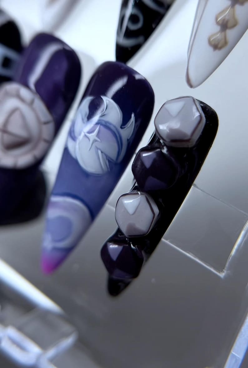 Cookie Run Kingdom, Press on Nails, Character's Inspired, 3d Nails ...