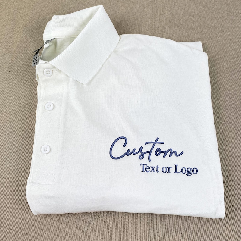 Embroidered Polo - Etsy