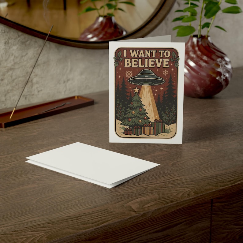 UFO Christmas, 3I ATLAS, Sci Fi Holiday Card, Funny Alien Xmas Card - Etsy