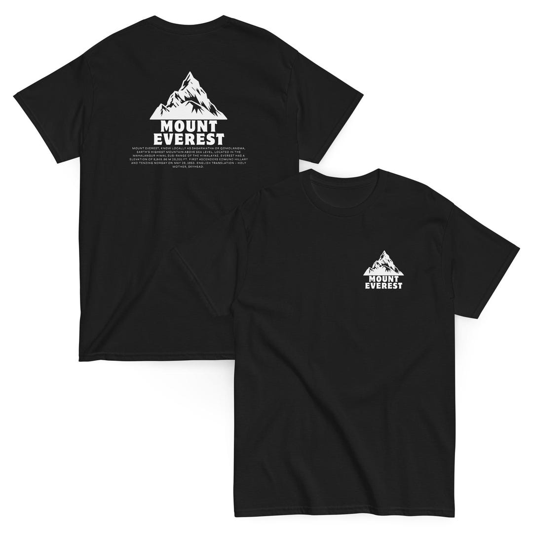 Mount Everest T-shirt - Etsy