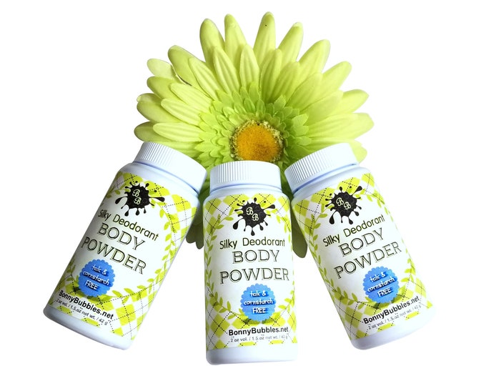 Body Powder Trio, 3 Pack Gift Set Talc Free Cornstarch Free Natural ...