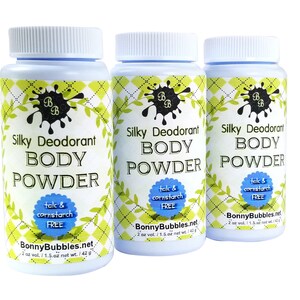 Body Powder Trio, 3 Pack Gift Set Talc Free Cornstarch Free Natural ...