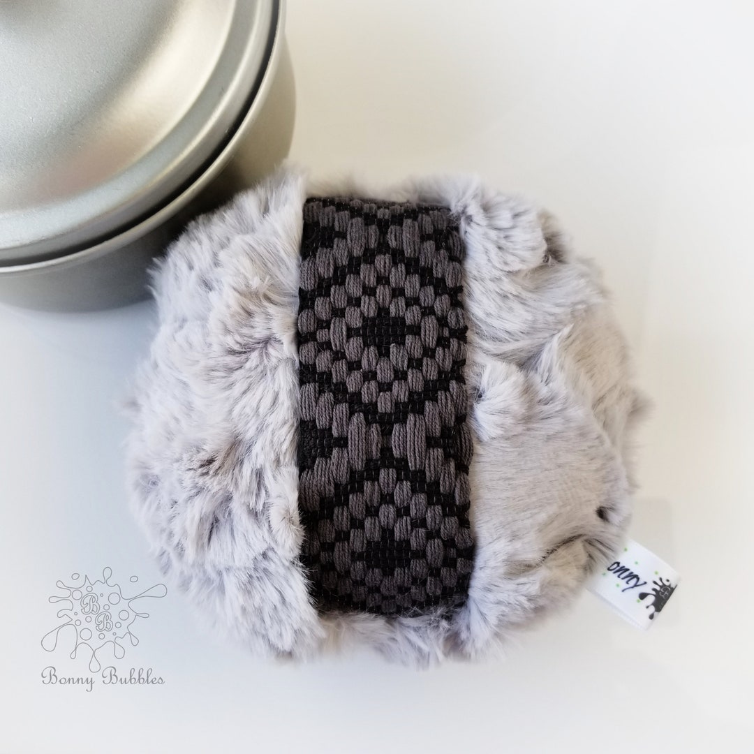 Powder Duster, 5 Inch Soft Gray Talc Applicator, Hand Sewn Powder Puff ...