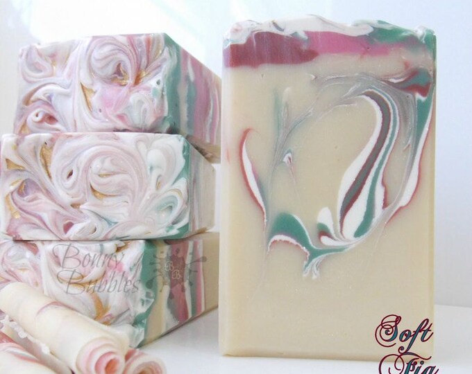 SOFT FIG Soap With Cream Yogurt and Silk Handmade by Bonny - Etsy