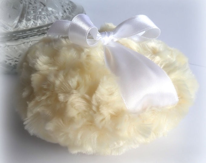 Yellow Powder Puff Soft Butter Yellow Bath Pouf Jaune Made by Bonny ...