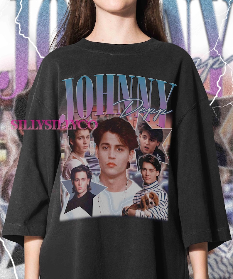 Johnny Depp Vintage Graphic Tee, Retro Fan Shirt - Etsy