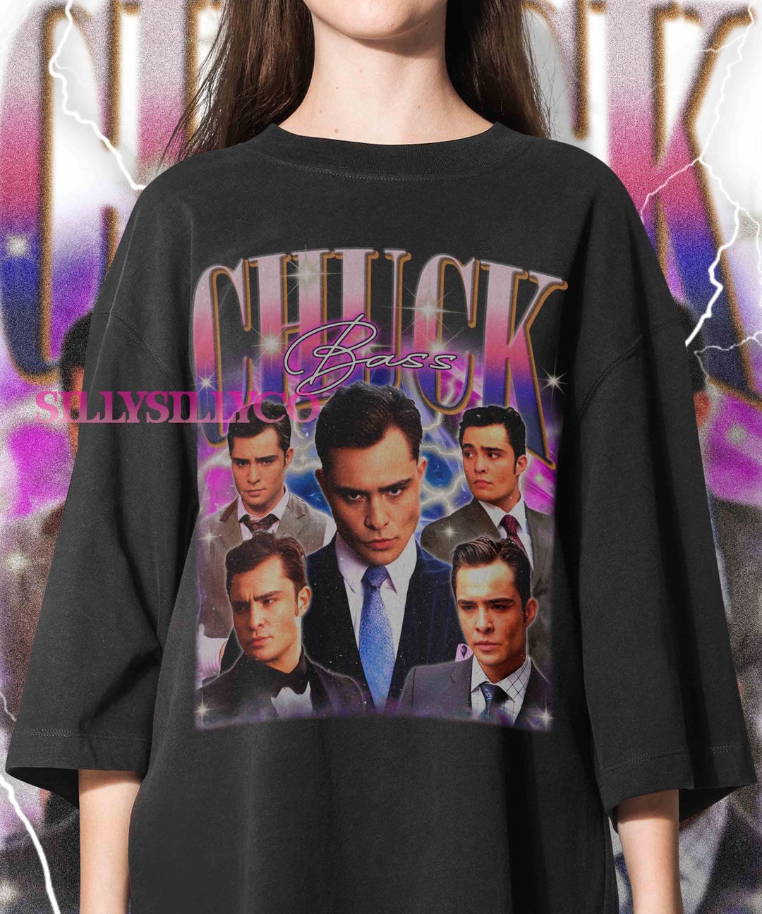 Retro Chuck Bass Graphic Tee - Gossip Girl Merch - Etsy