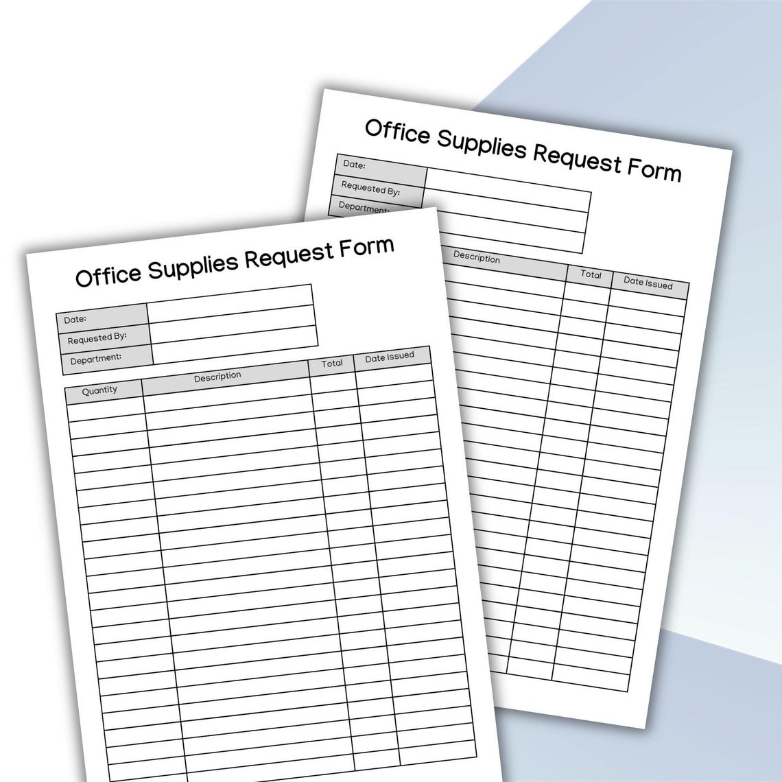 Office Supplies Request Form | Editable Office Request Form | Printable ...