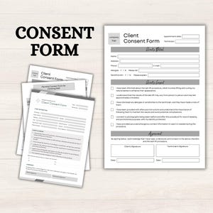 Consent Form Template | Editable & Printable Legal Agreement Document ...
