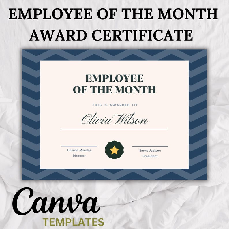 Employee of the Month Certificate - Five Different Styles | Printable ...