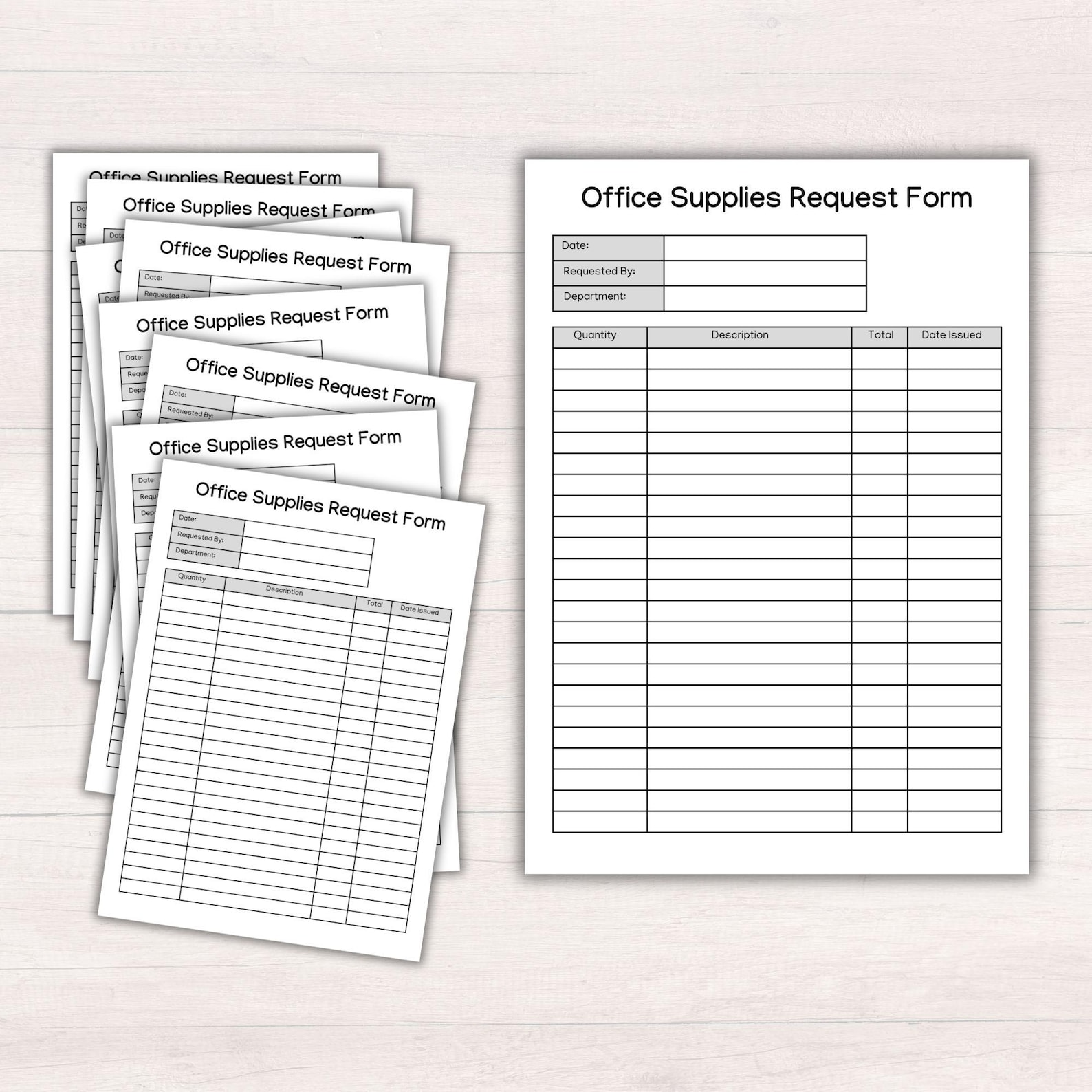 Office Supplies Request Form | Editable Office Request Form | Printable ...