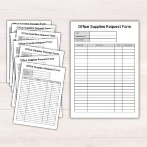 Office Supplies Request Form | Editable Office Request Form | Printable ...