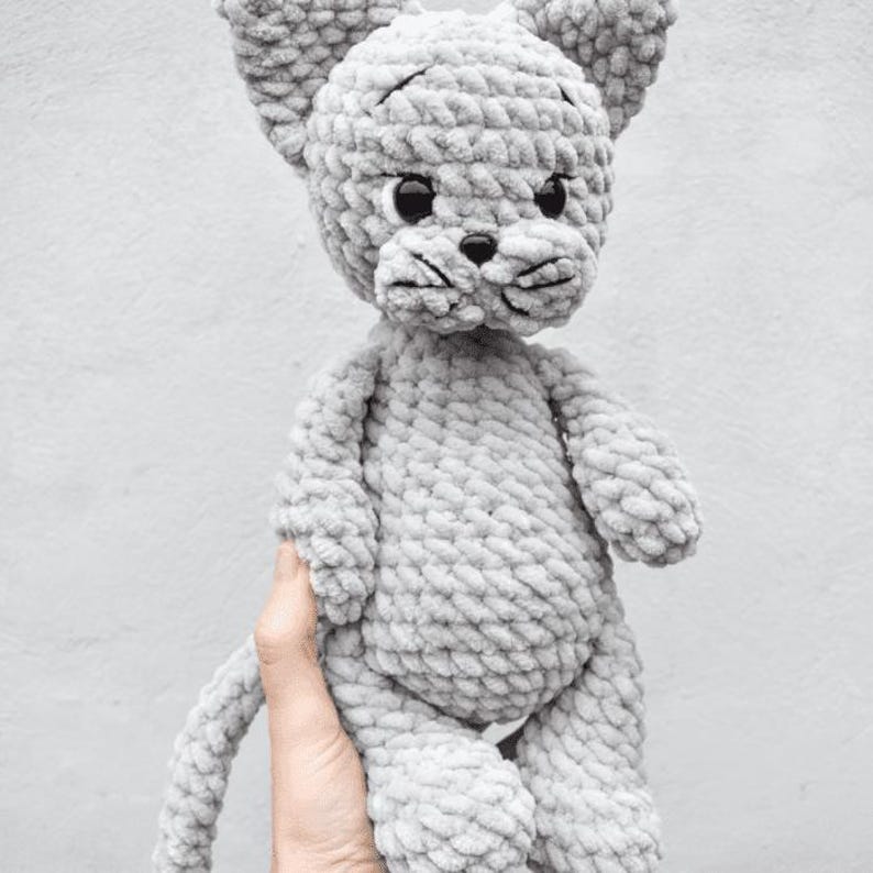 Crochet Cat Plush Pattern | Amigurumi Kitty PDF Pattern | Beginner ...
