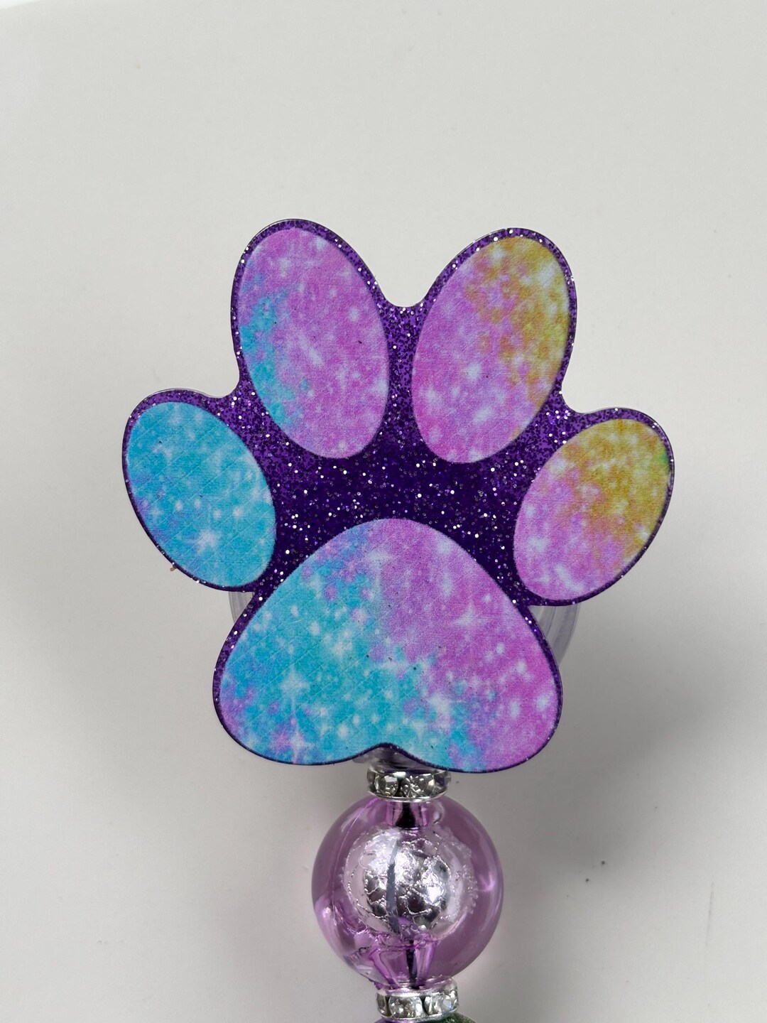 Badge Reel/paw Print/nurse Badge Reel/office Staff/medical Staff ...