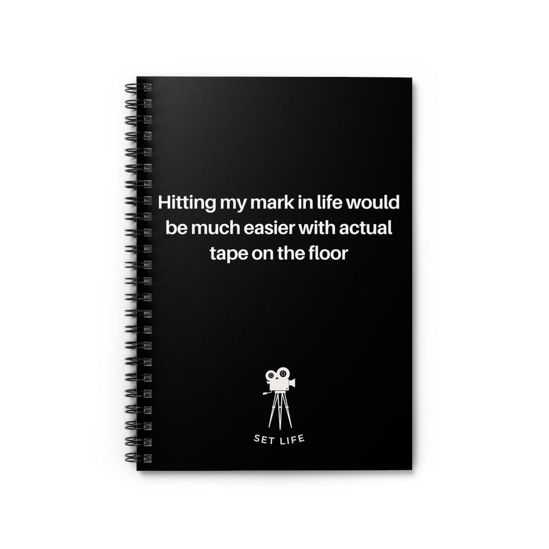 Funny Actors Hitting Their Mark Spiral Notebook - Ruled Line, Comedic ...