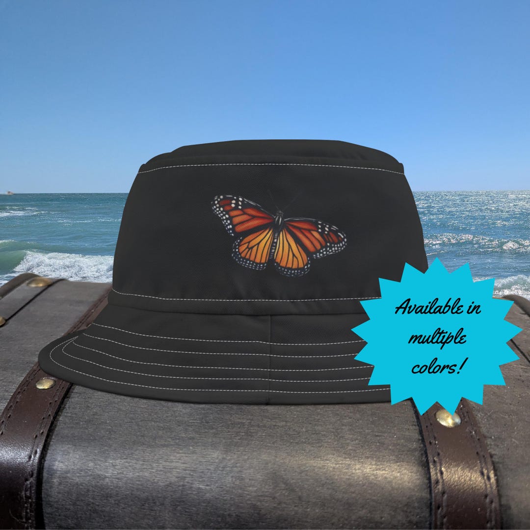 Monarch Butterfly Bucket Hat - Etsy