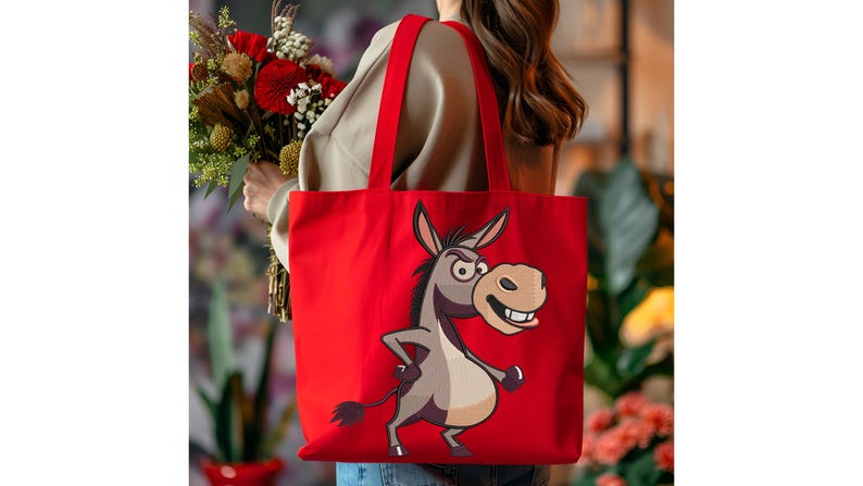 Donkey Embroidery Pattern, Machine Embroidery Design, 9 Sizes, Instant ...