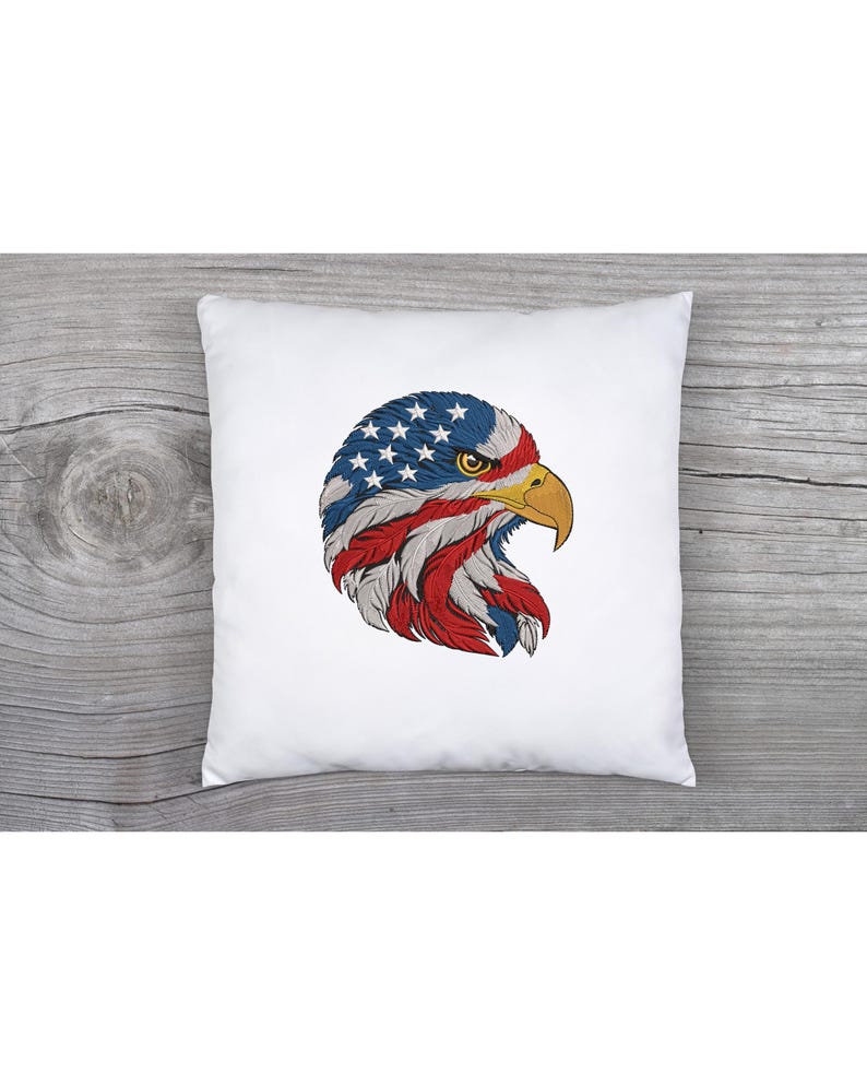 American Eagle Embroidery Design: USA Flag, 4th of July (9 Sizes ...