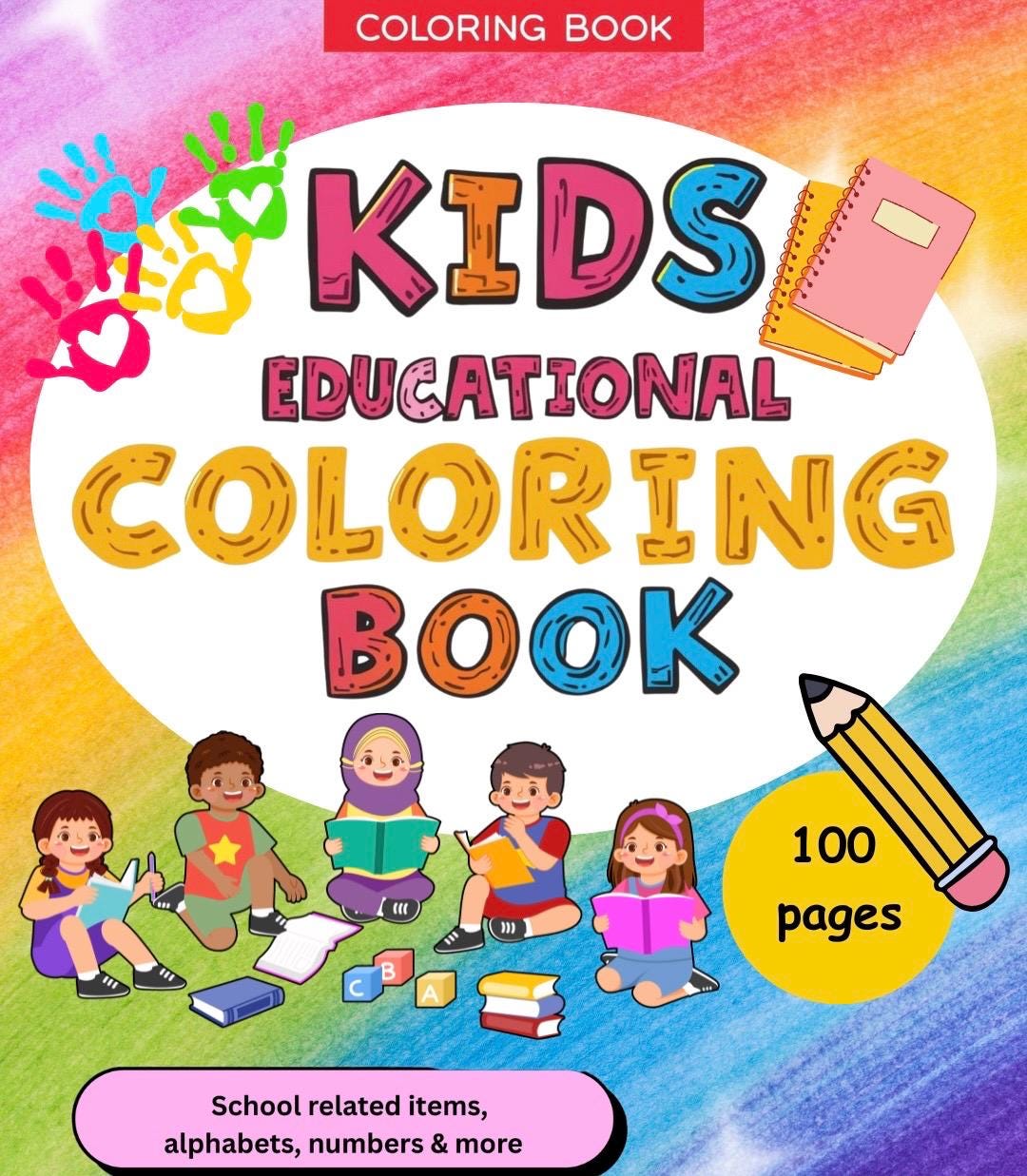 100-page School Adventure Flapping Coloring Book (digital & Printable ...