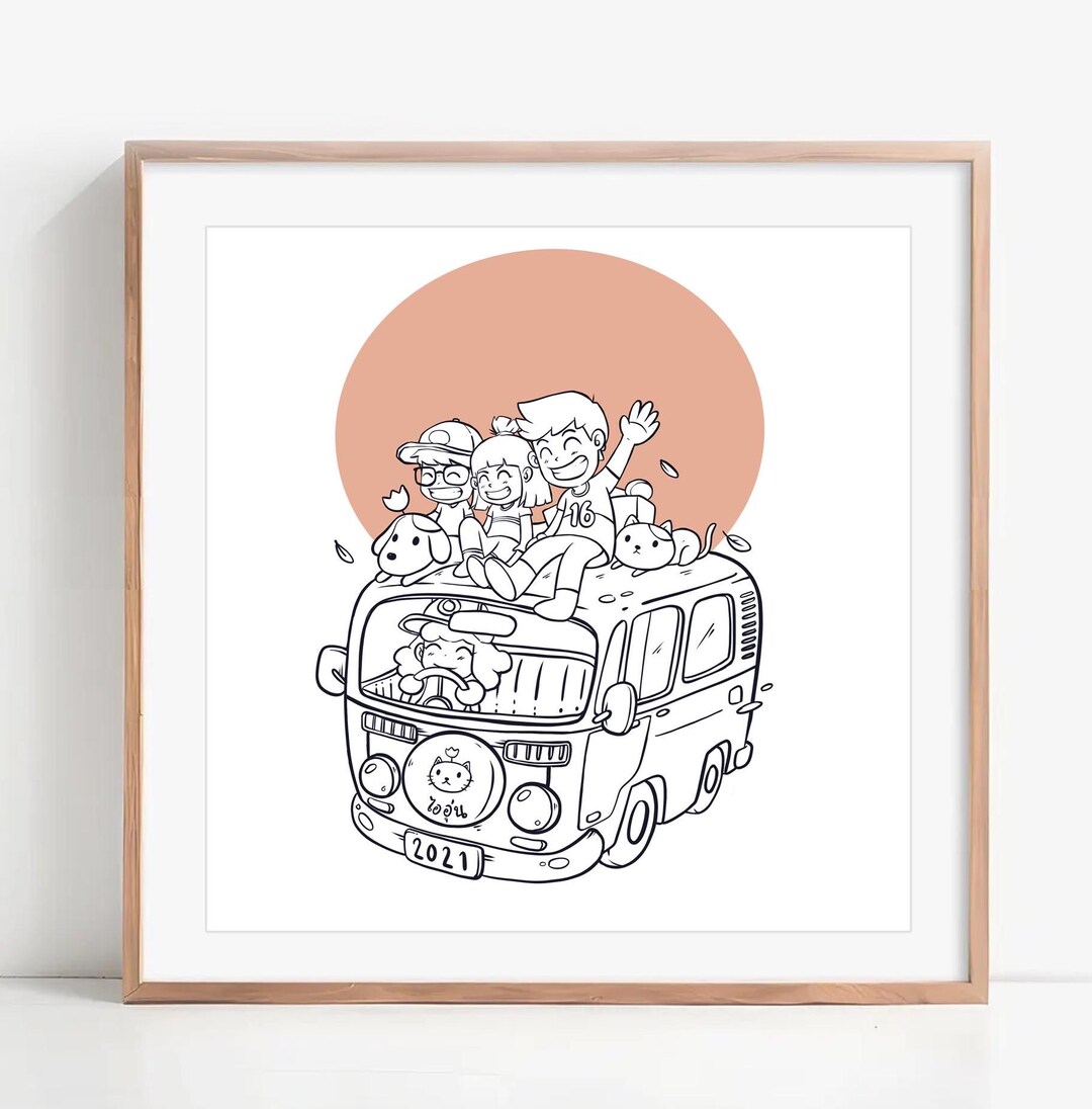 Digital Line Drawing, Digital Minimalist Drawing, Custom Minimalist ...