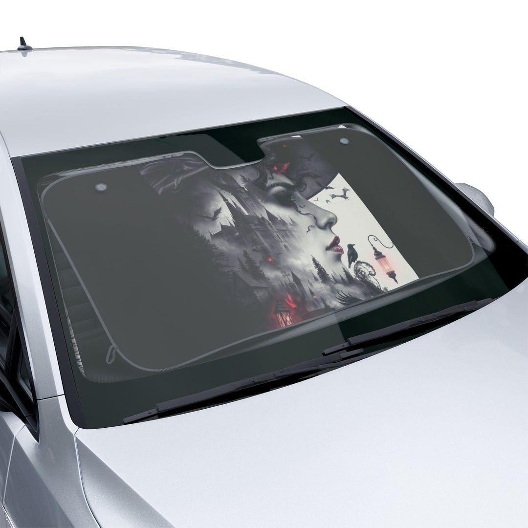 Gothic Horror Car Sun Shades - Unique Auto Accessories for Dark ...