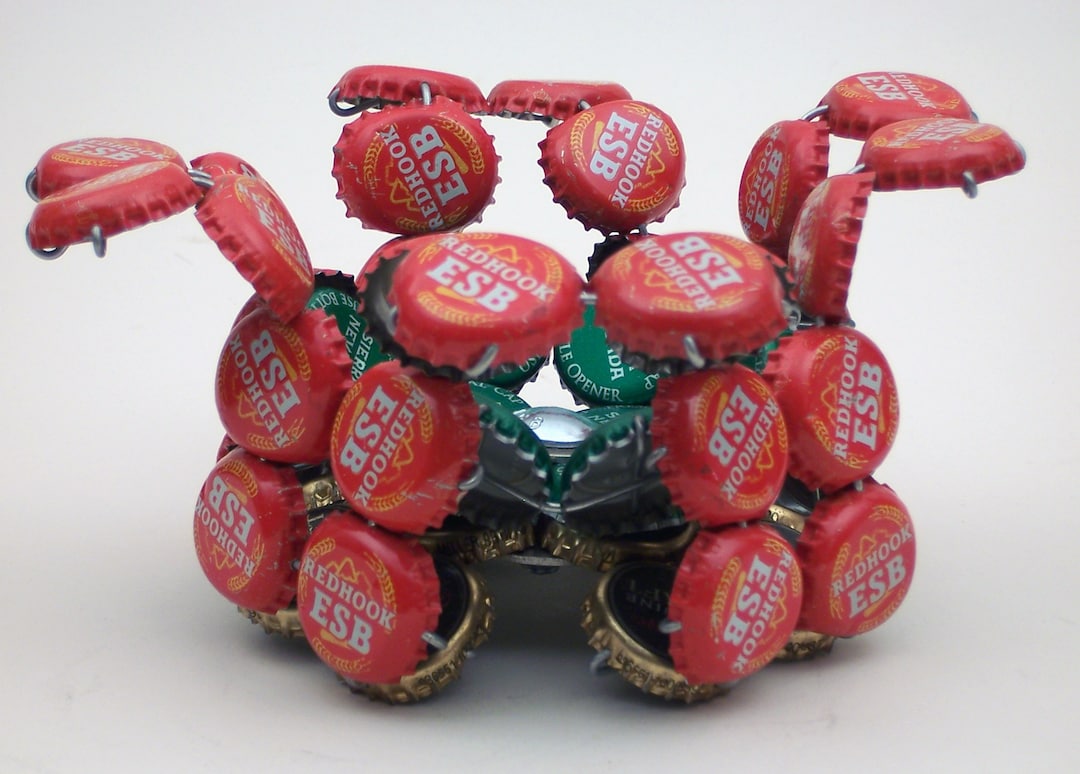 Bottle Cap Sculpture Recycled Material Art Metal Sculpture - Etsy