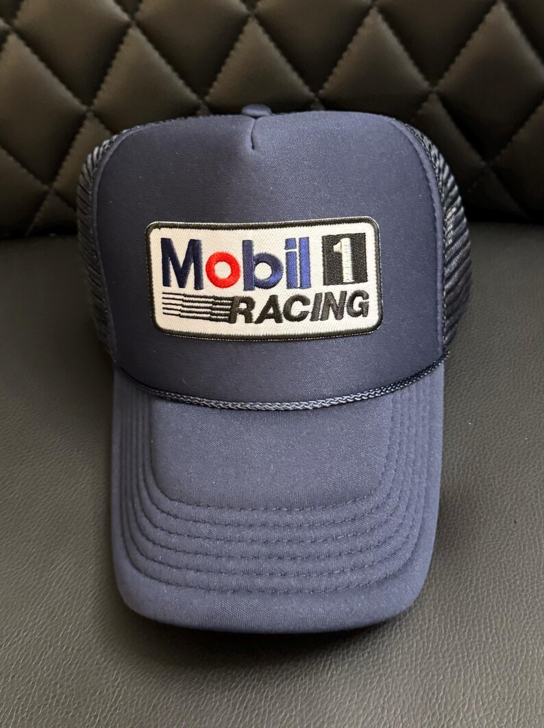 Vintage Patch Trucker Hat - Mobil 1 Racing - Etsy