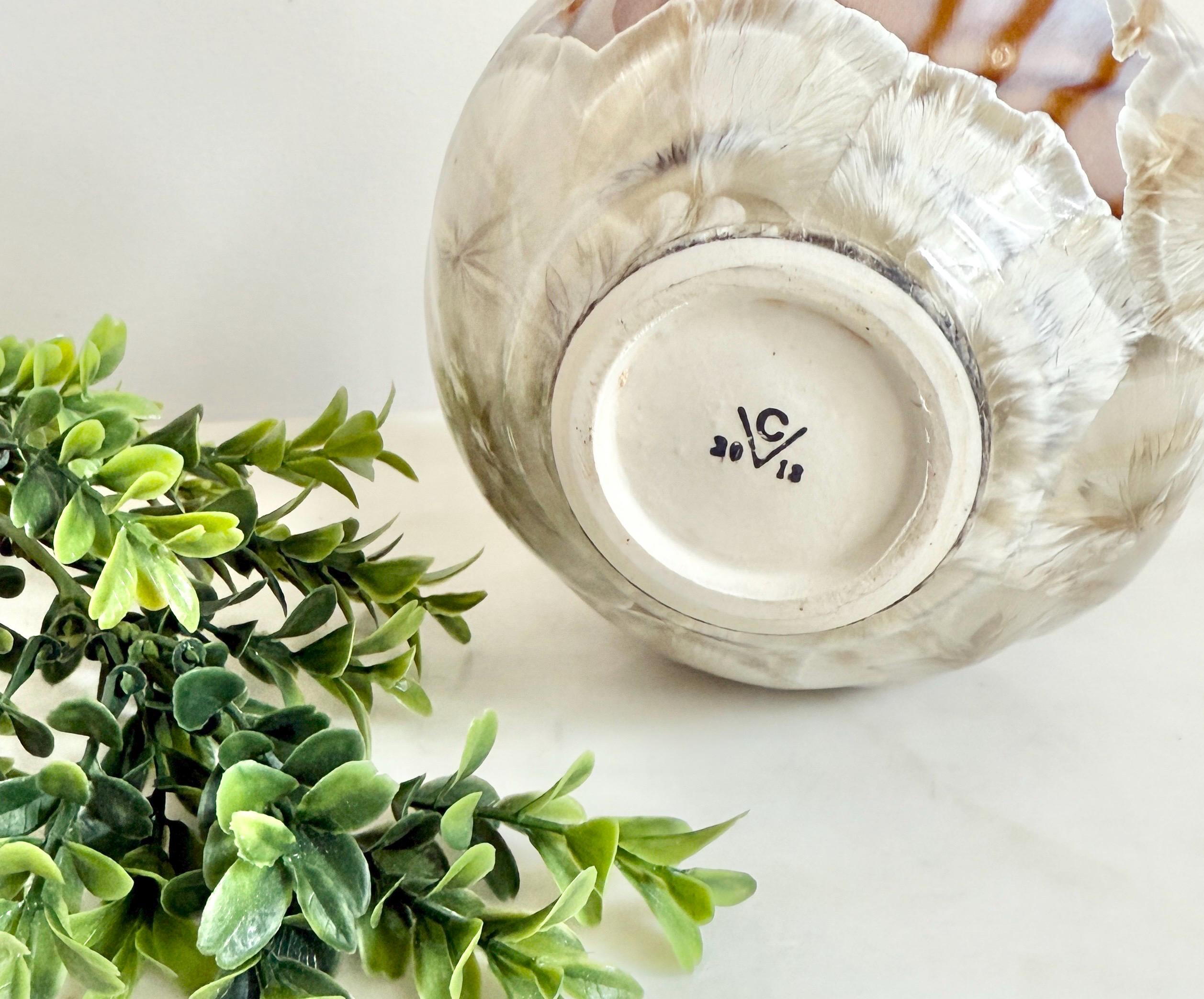 Bill Campbell Crystalline Pottery Vase - Flambeaux Bud Vase - Etsy