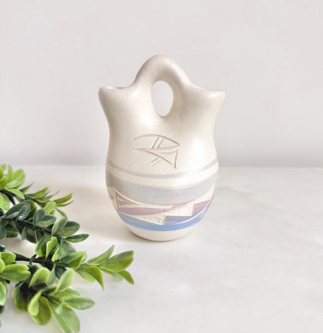 Handmade Native American Wedding Vase - Pottery Bud Vase - Etsy