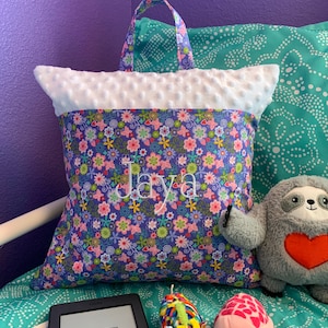 Reading Pillow Reading Pocket Pillow Personalized Reading - Etsy