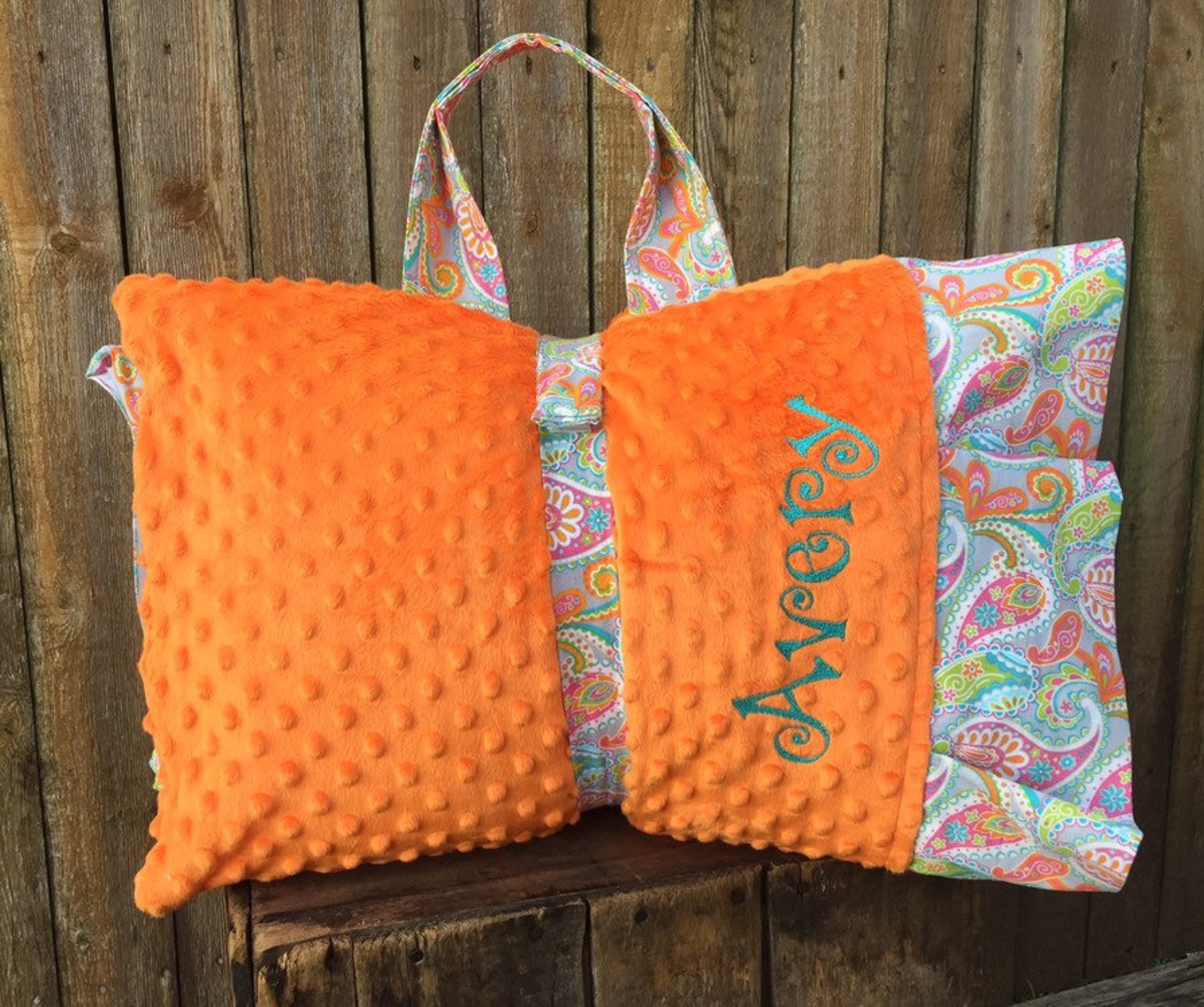 Personalized Kindermat Nap Mat Cover With Attached Minky - Etsy