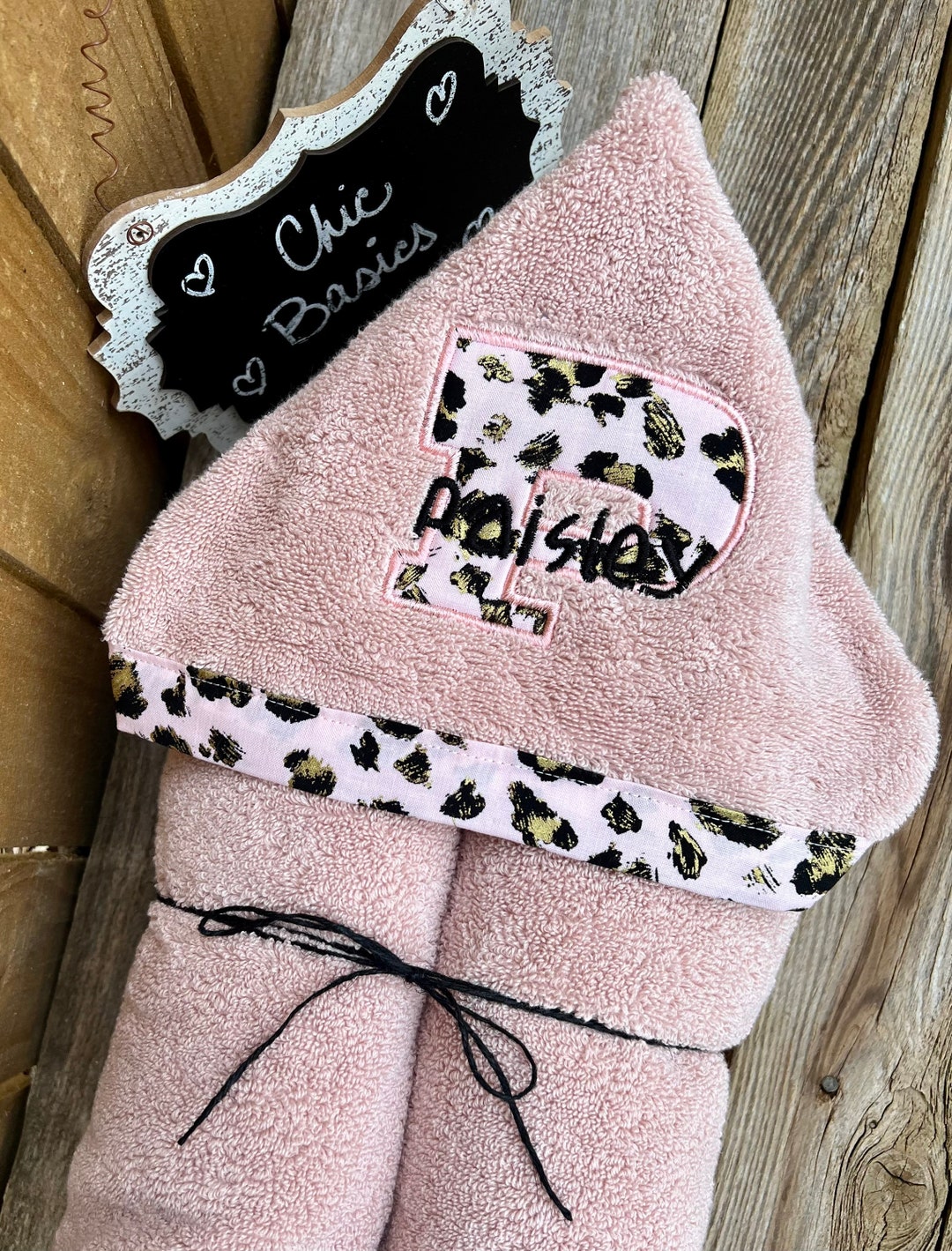 Personalized Hooded Towel Over 200 Fabric Choices Custom Hooded Bath ...