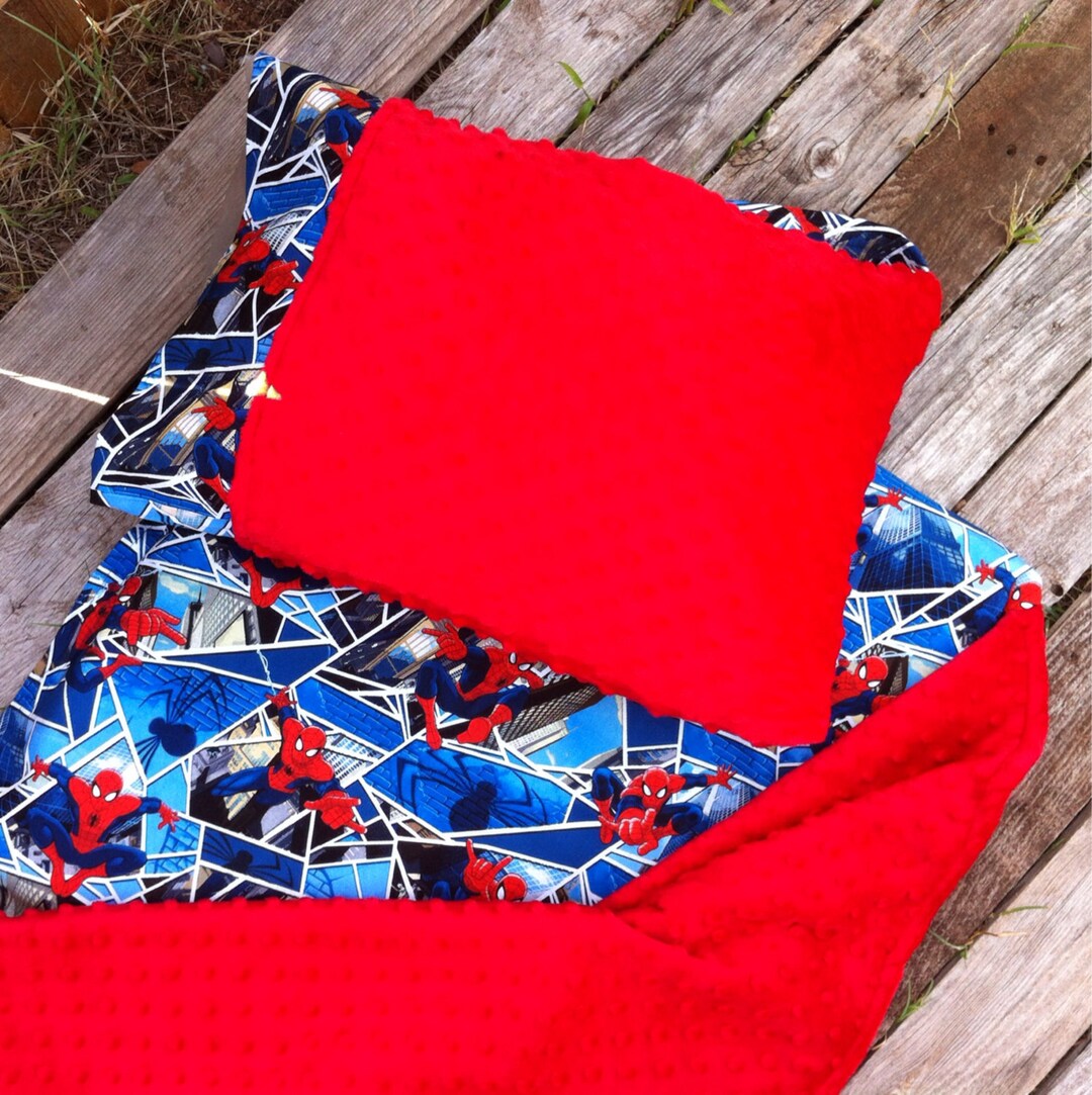 Nap Mat Cover With Attached Minky Blanket & Ruffle Pillow Case for the ...