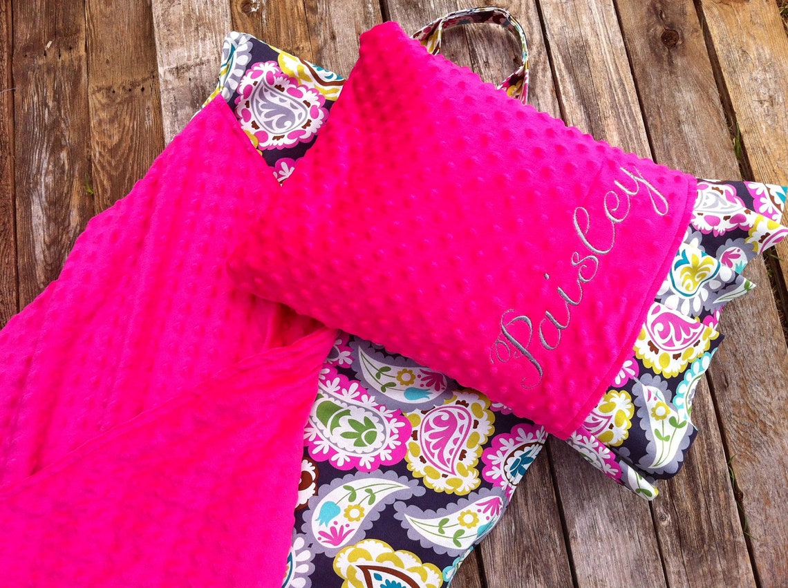 Personalized Kindermat Nap Mat Cover With Attached Minky | Etsy