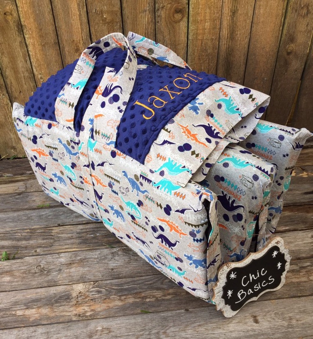 Personalized Kindermat Cover With Both Attached Ruffle Minky Blanket ...