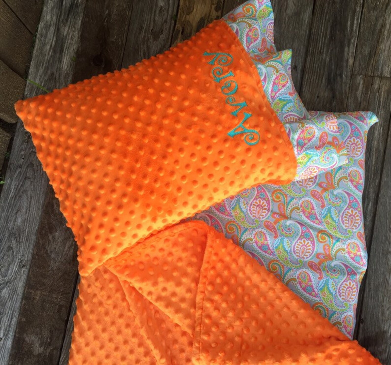 Personalized Kindermat Nap Mat Cover With Attached Minky - Etsy