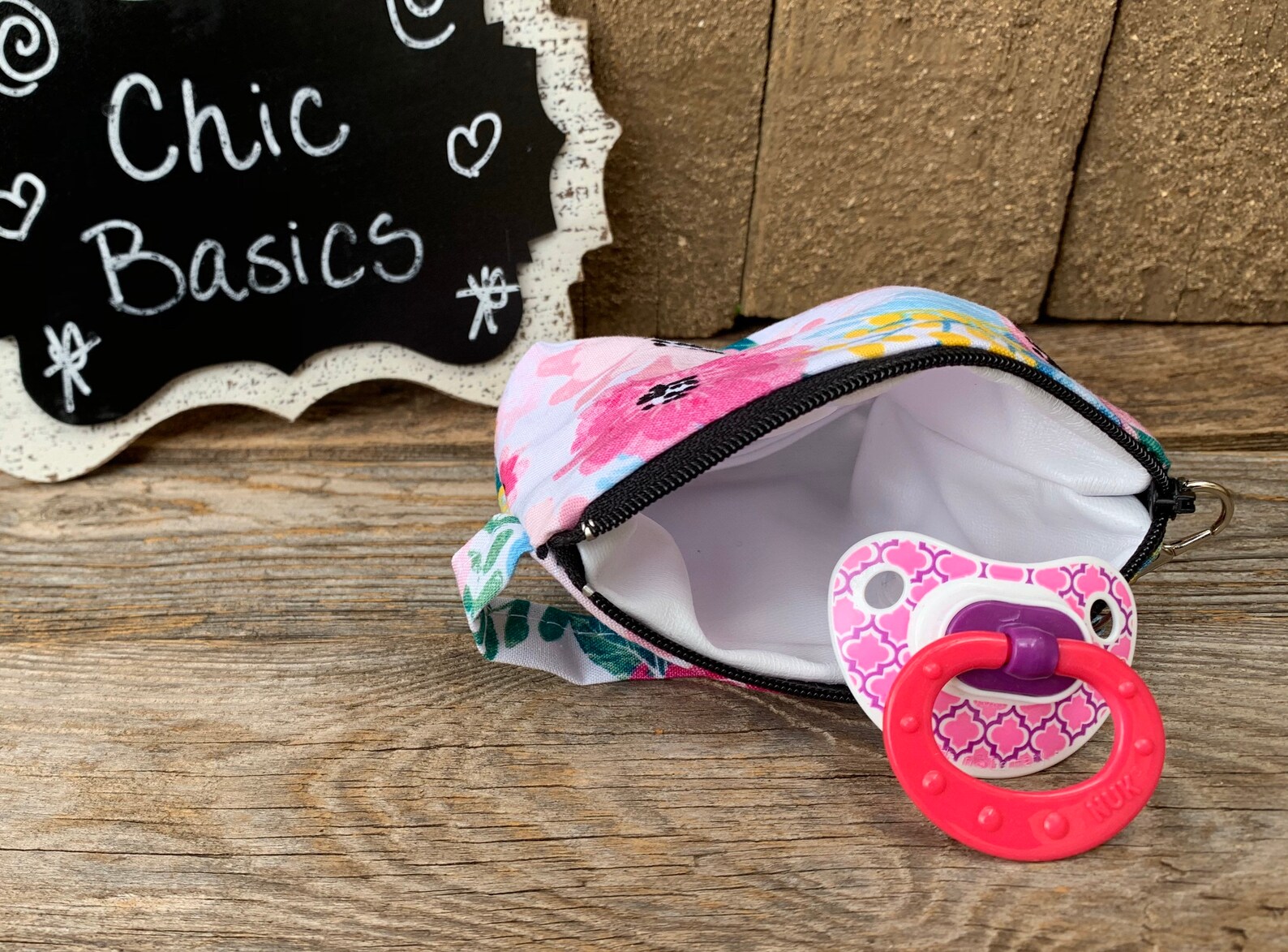Pacifier Bag Custom Pacifier Pod Small Zipper Pouch | Etsy
